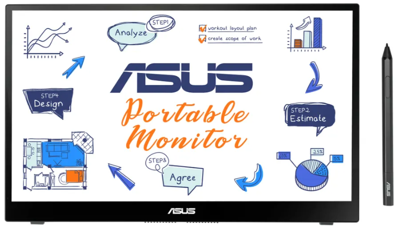 ASUS ZenScreen Ink MB14AHD portable monitor – 14-inch – Jay Slam Technology